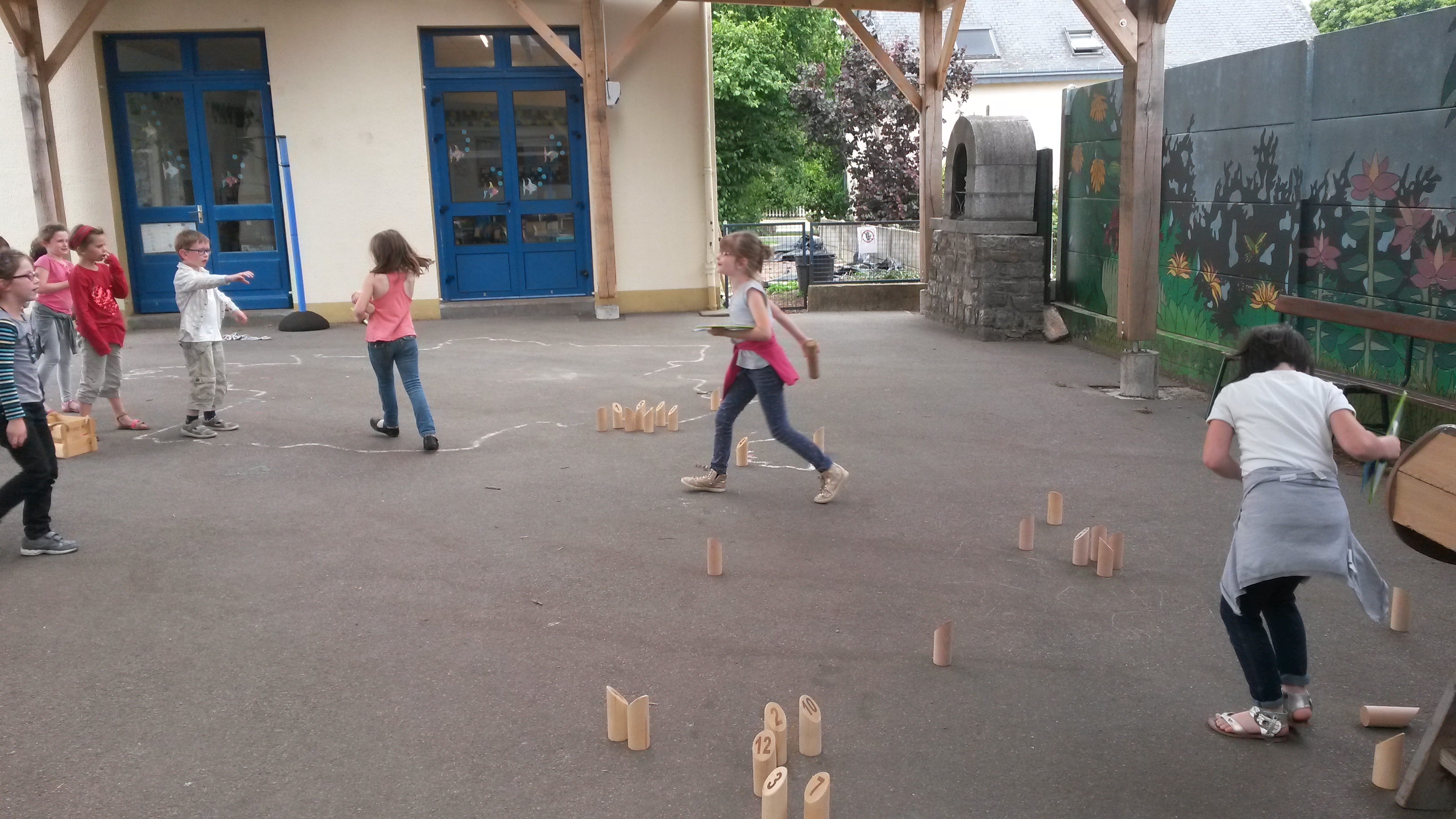 Le jeu du Mölkky – Ecole privée Saint Melaine